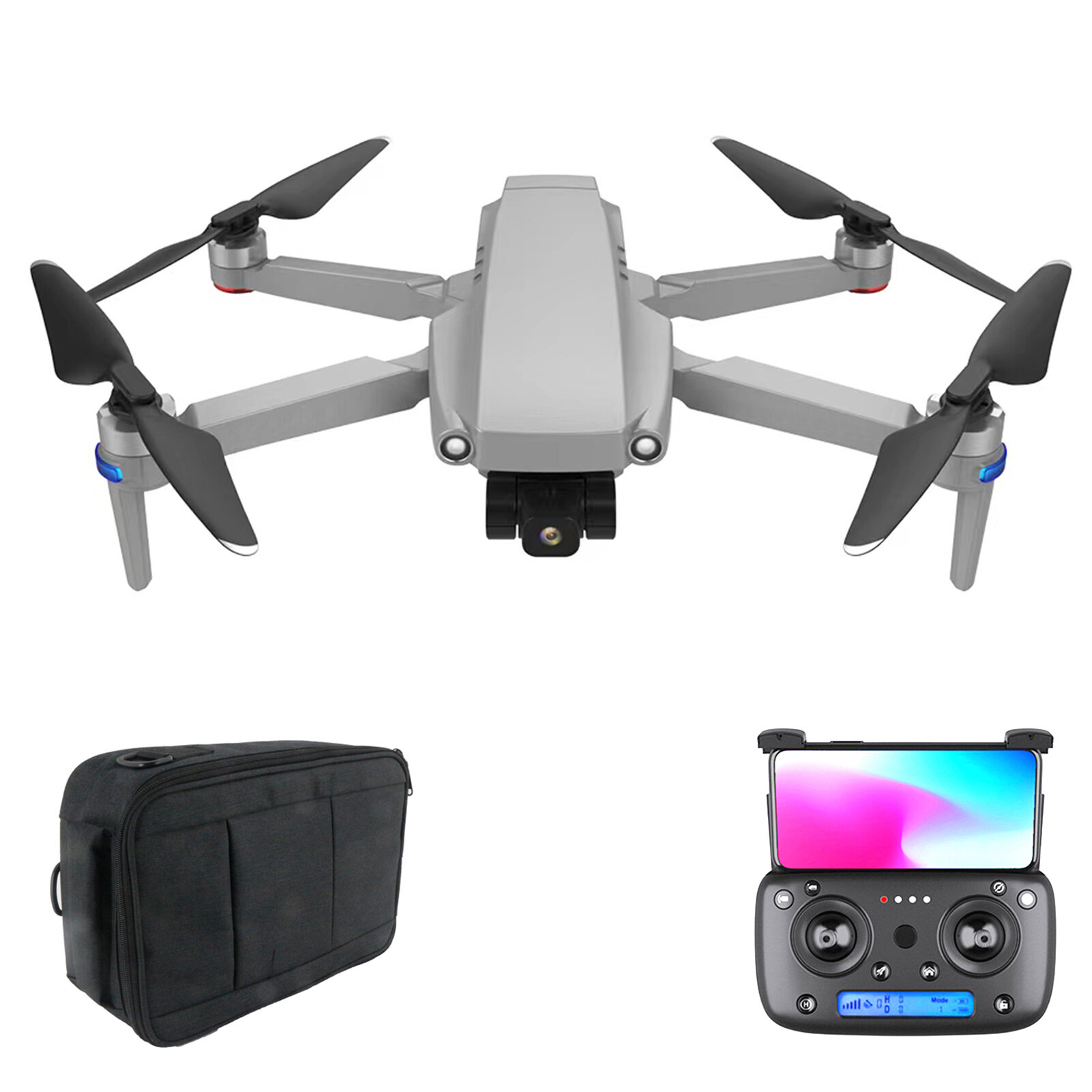 БПЛА с камерой 4K 5G Wifi 3-осевым гибелем 35 минут временем полета безщетковым квадрокоптером Follow Me Fly Around с сумкой для хранения
