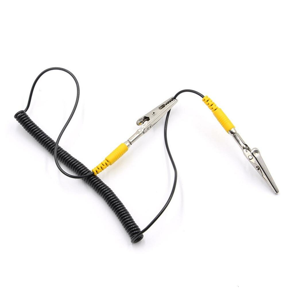 Антистатический заземляющий кабель с зажимами, Клип Клип