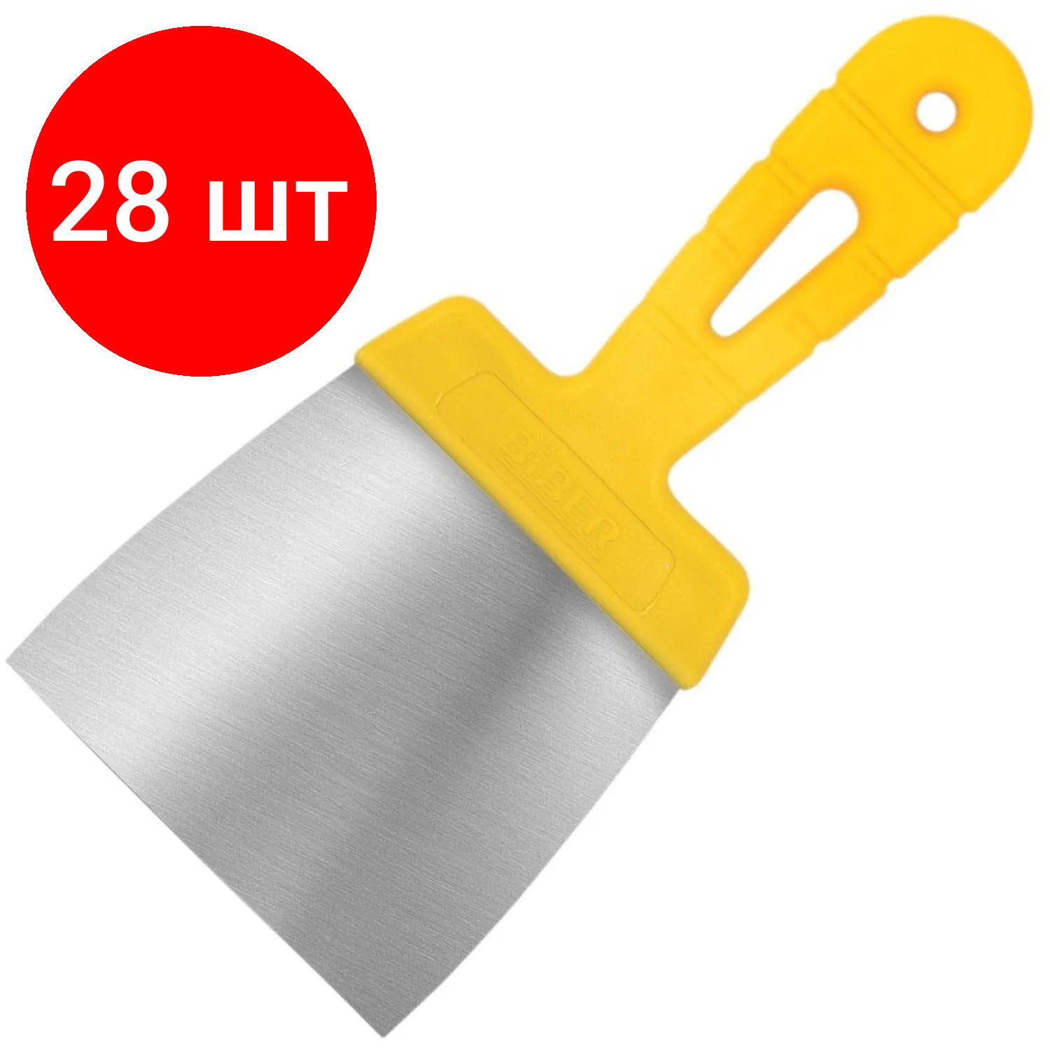 Комплект 28 штук, Шпатель фасадный бибер 35174 мастер 100мм
