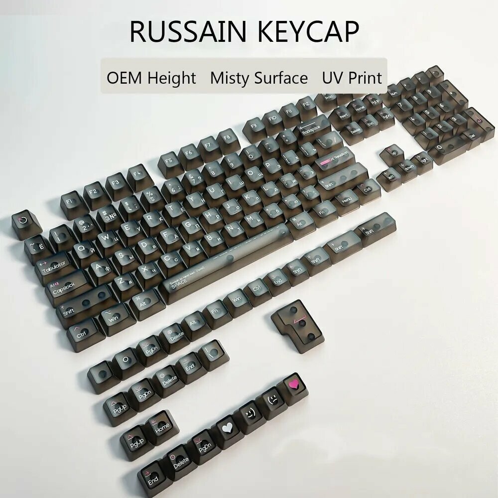 Кейкапы для механической клавиатуры, OEM+PBT+Русский