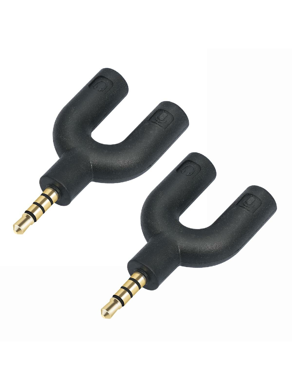 2 разветвителя микрофона для наушников 3,5 ММ TRRRS