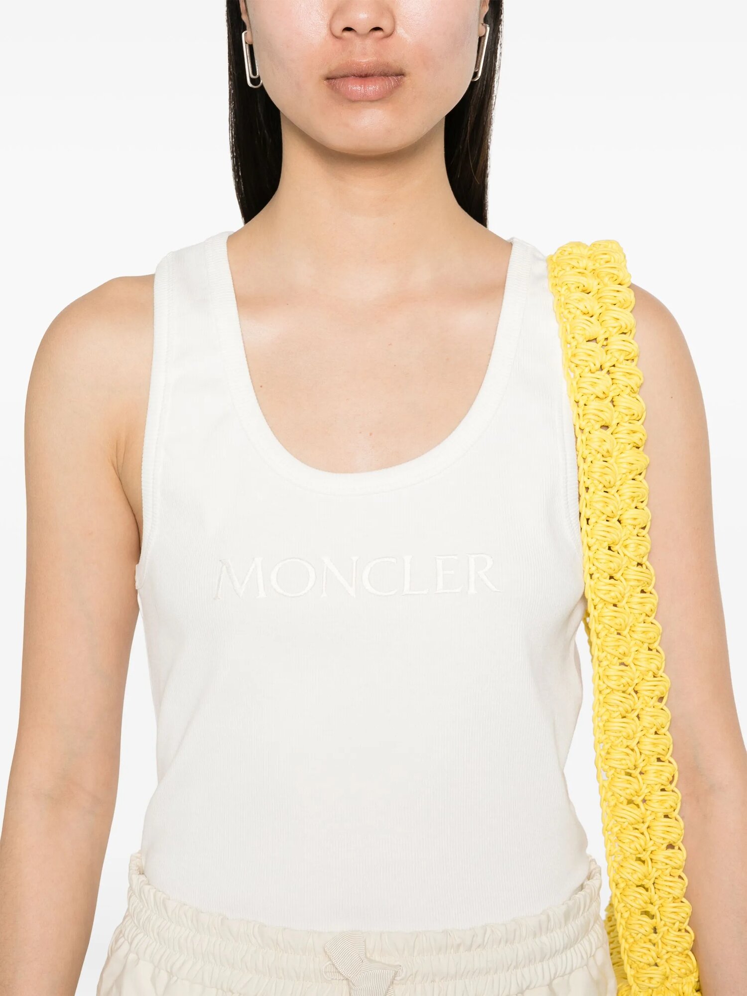 Топ Moncler, размер L, коричневый — фото 1