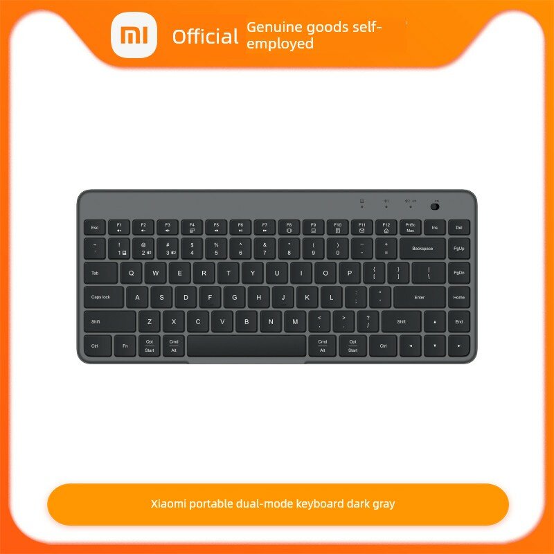 Портативная двухрежимная клавиатура Xiaomi, беспроводная Bluetooth, бесшумная, для офиса, ноутбуков, планшетов, Mac, 85