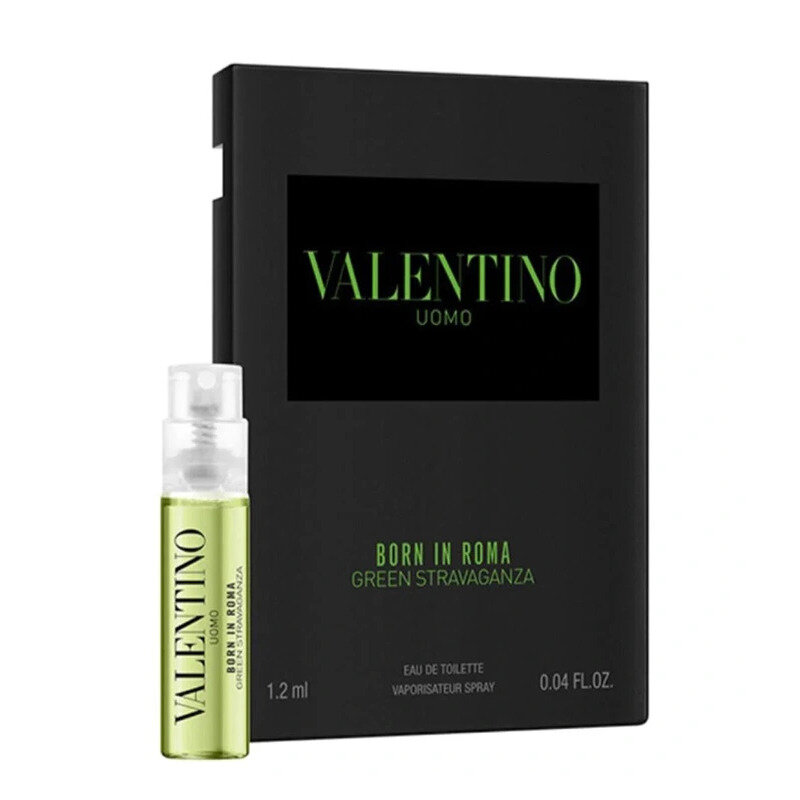Туалетная вода Valentino Uomo Born In Roma Green Stravaganza миниатюра 1.2 мл / Пробник духов Валентино Уомо Борн Ин Рома Грин Страваганза