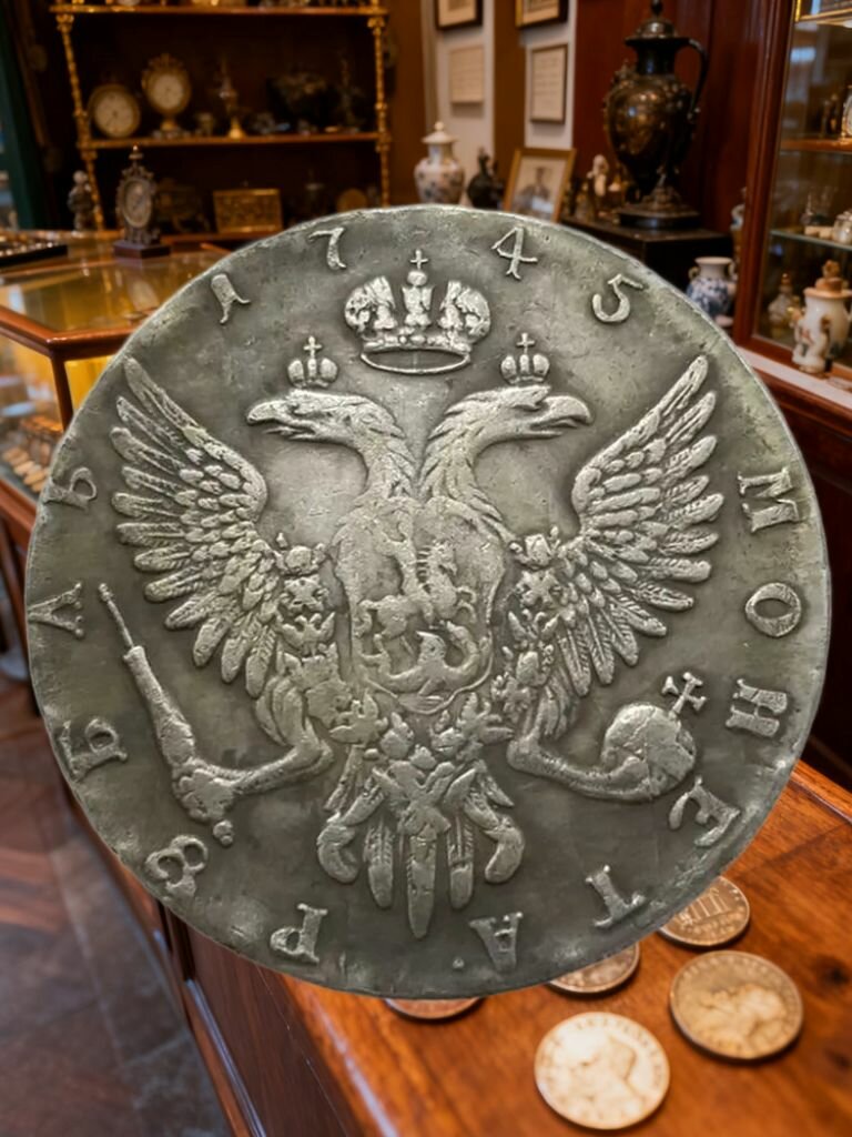 Монеты/Старинная русская монета 1745 года