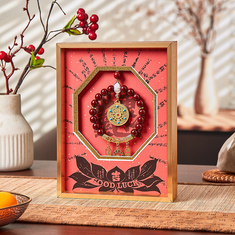 Сувениры культурно-творческие храма горы Утай, настольный браслет Бога богатства с пятью дорогами, кристаллическая фоторамка, украшение, подарок, бизнес-подарок