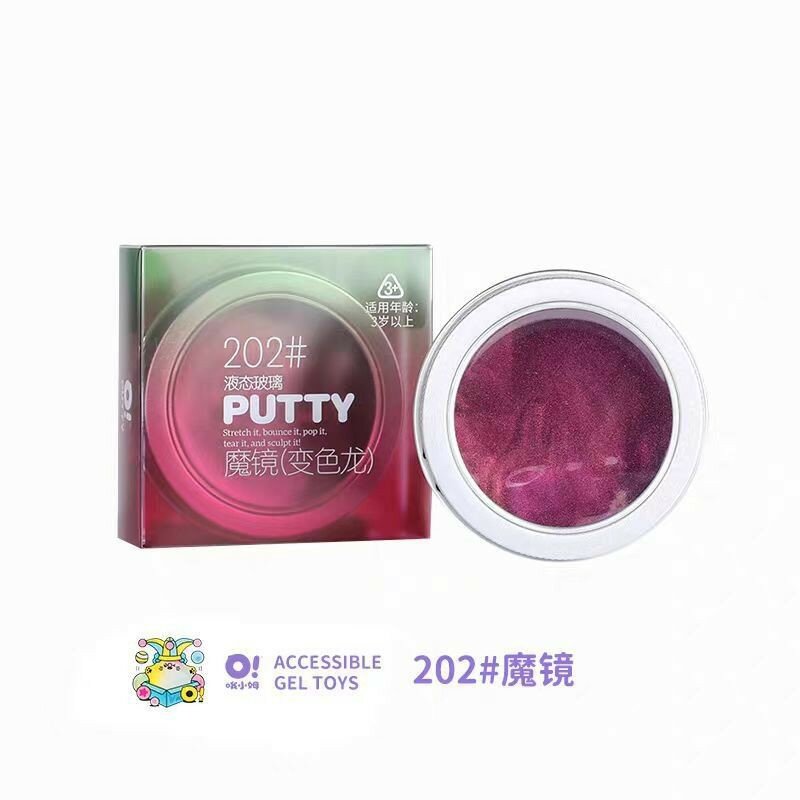 Ослим Маленький Слайм, Жидкий Стеклянный Клей, Детская Игрушка для Снятия Стресса, Пружинящая Грязь, Кристаллическая Грязь, Версия с Изменением Цвета
