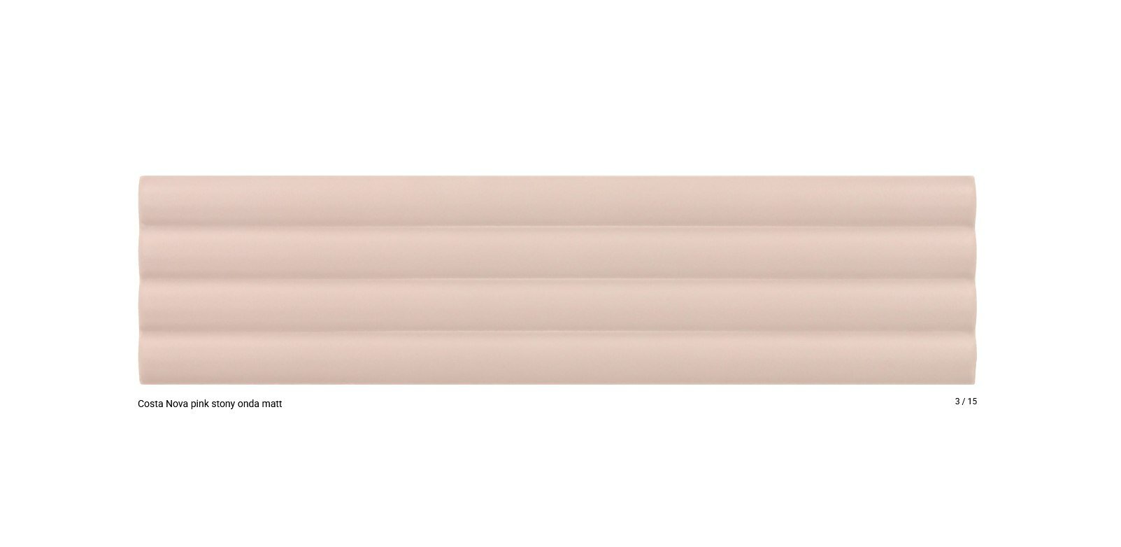 Плитка Equipe COSTA NOVA ONDA PINK STONY MATT 5x20см, 42шт (цена за 1 уп-0.42м2)