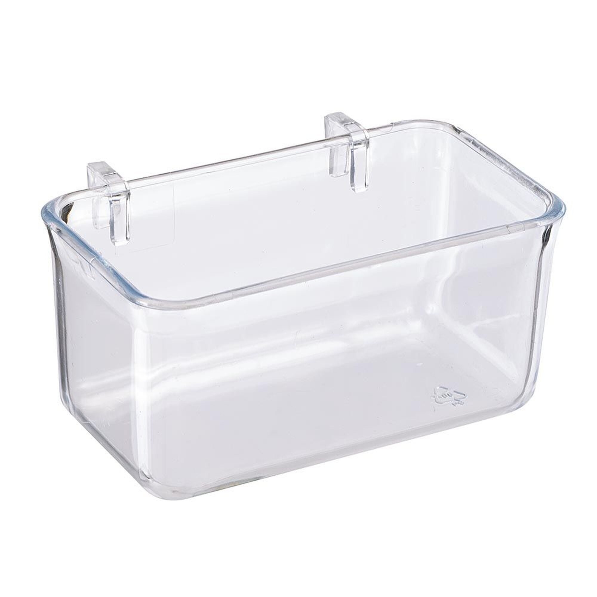 Кормушка для птиц Ferplast FPI4510 прозрачная, внутренняя на крючках, 10,3 x 6,8 x h 5,1 см