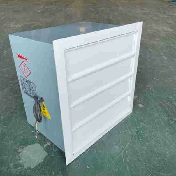 Квадратный настенный осевой вентилятор XBDZ, взрывозащищенный FRP квадратный вытяжной вентилятор с жалюзи и сеткой от насекомых DFBZ