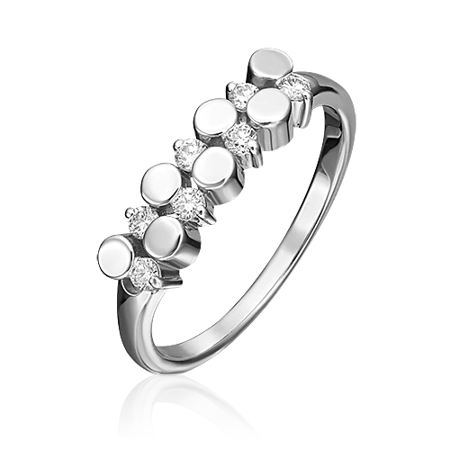 Кольцо, белое золото, 585 проба, бриллиант