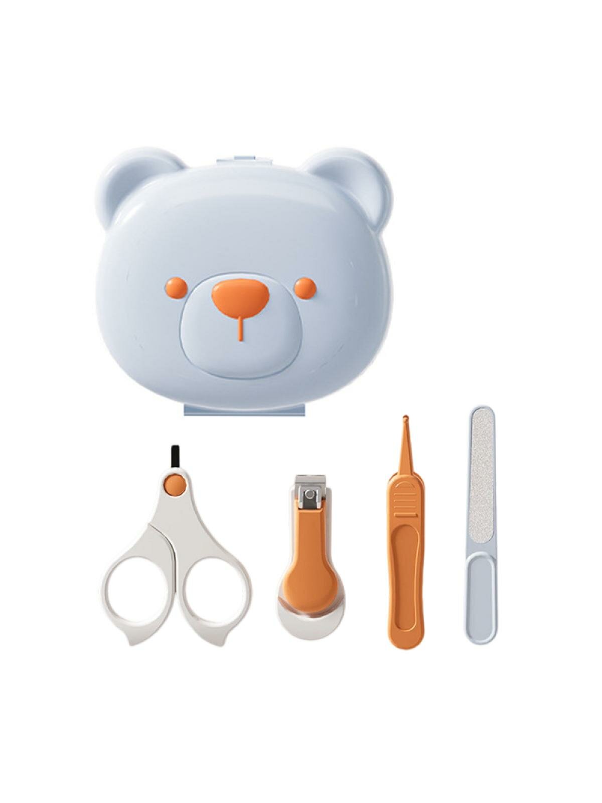 Безопасный набор для ухода за детскими ногтями для новорожденных Включает кусачки и пинцет