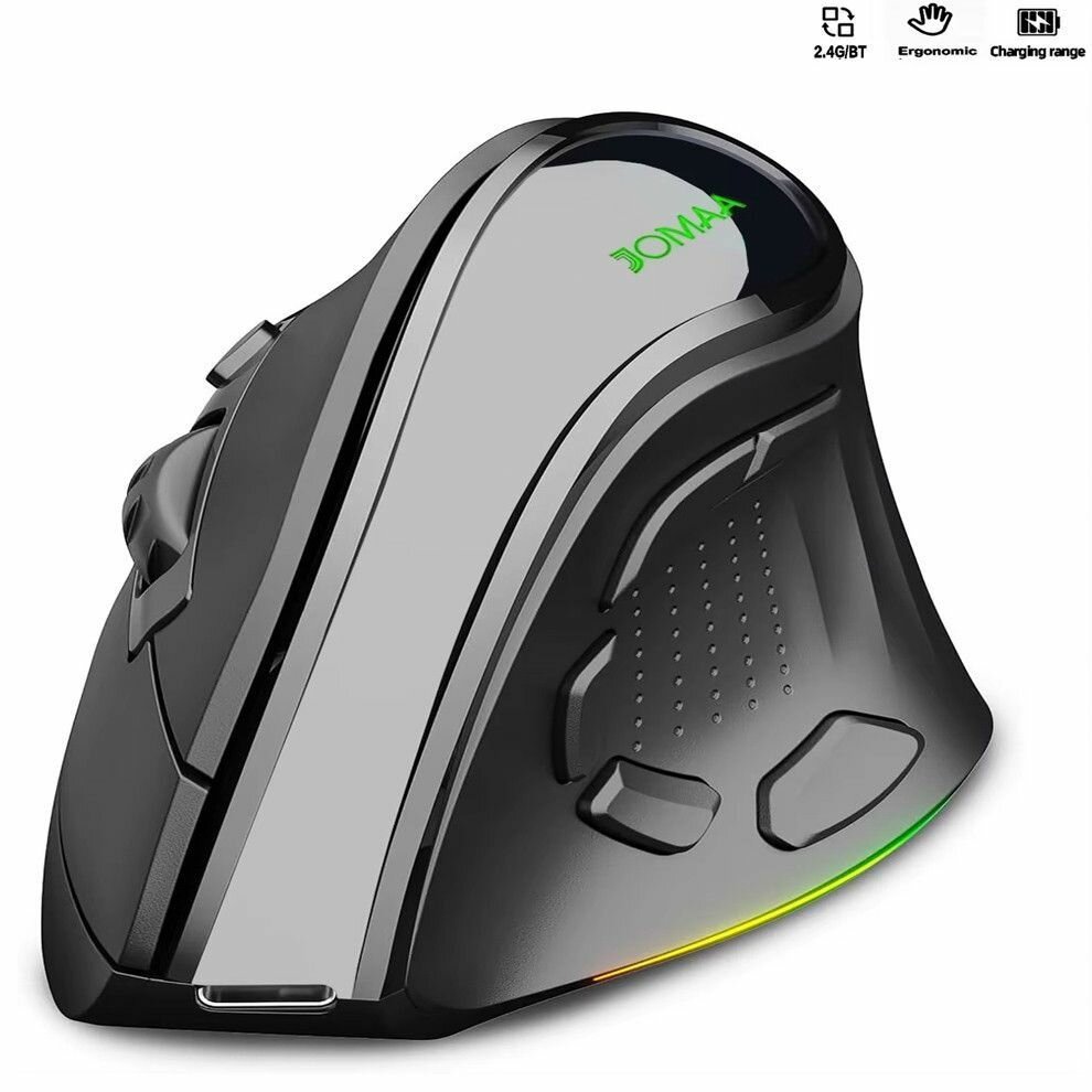 Трехрежимная RGB перезаряжаемая беспроводная эргономичная игровая мышь V530