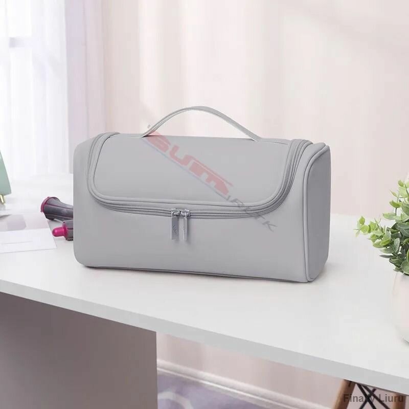Сумка для хранения фена, искусственная кожа, Easy Pack, серая