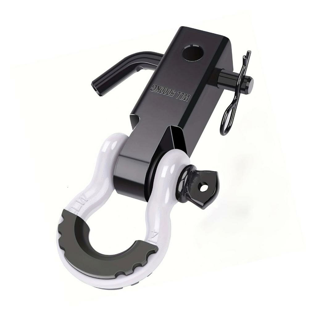 Буксировочный крюк 2 дюйма, стальной, 45000 фунтов, Черно-белый