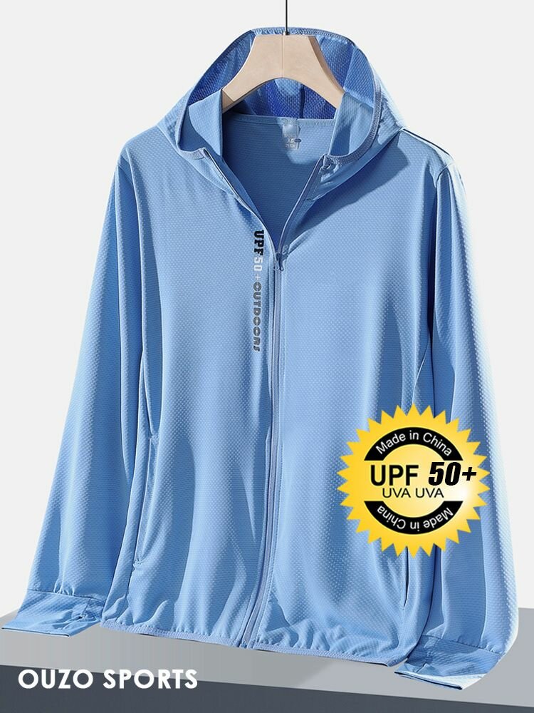 Рубашка для рыбалки мужской с капюшоном UPF50+ УФ-лучи Быстросохнущий и Дышащий Ледяная ткань