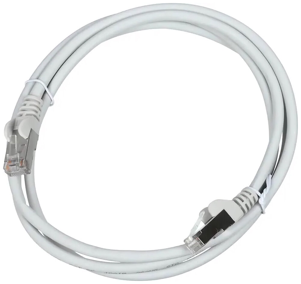 Патч-корд Lanmaster (LAN-PC45/S5E-1.5-GY) FTP, вилка RJ-45, вилка RJ-45, кат.5E, 1.5м, серый, LSZH (уп:1шт)