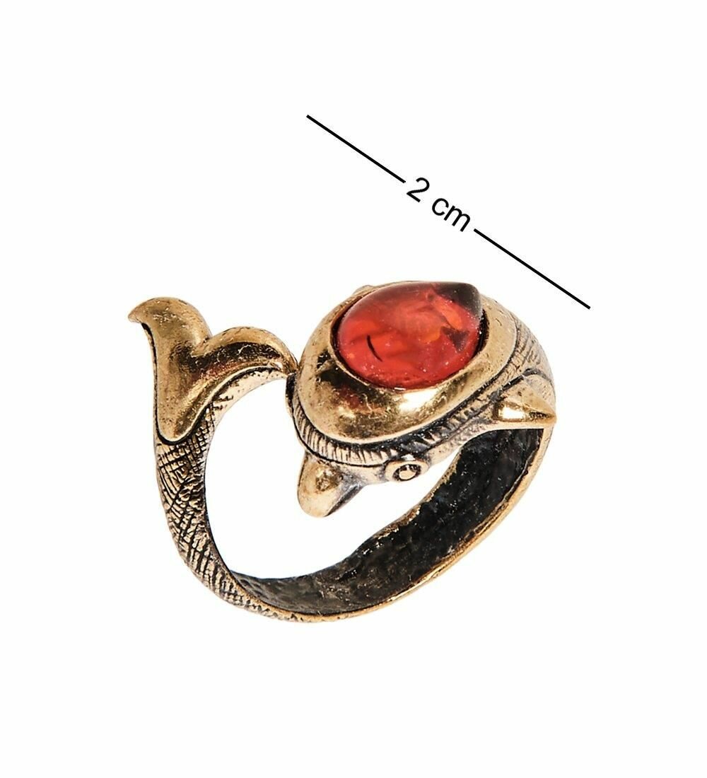 Кольцо, янтарь