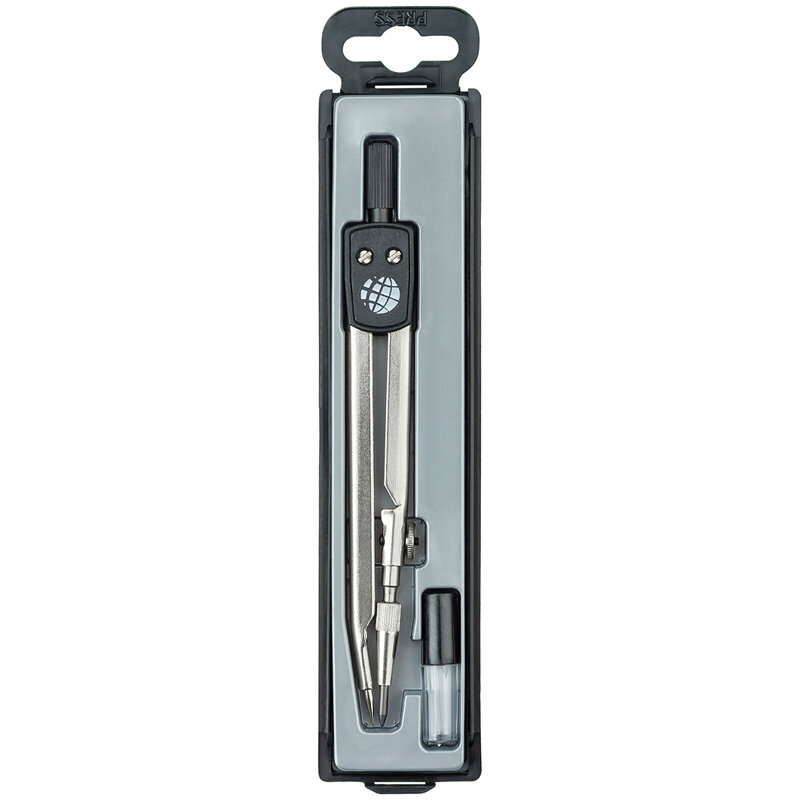 3 шт. Готовальня Globus "Junior", 2 предмета, циркуль 125мм, пластиковый футляр