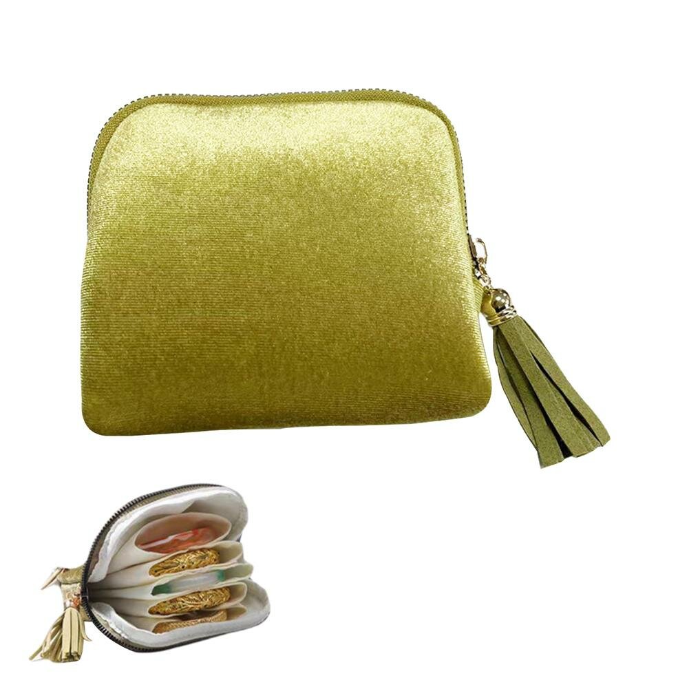 Портативный мешочек для украшений/сумочка для сокровищ с кисточкой и застежкой-молнией.