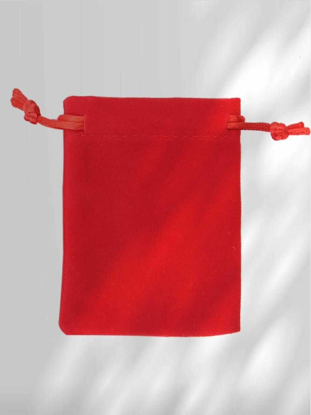 Бархатный мешок для хранения, красный