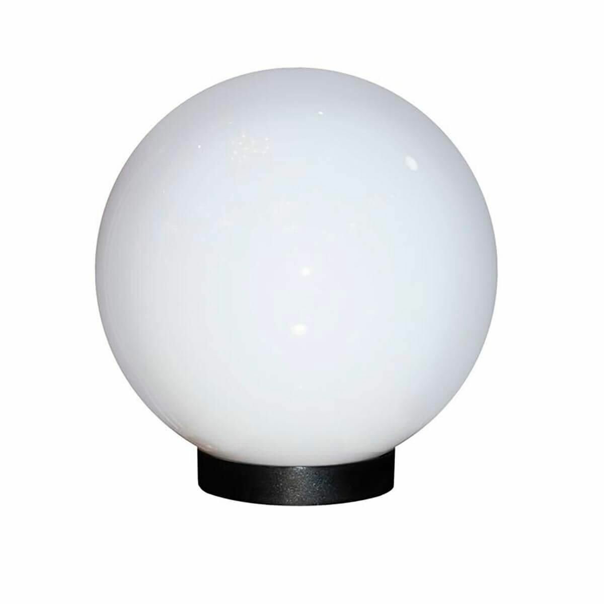 Светильник Элетех шар, диаметр 250 мм, опаловый, ПММА, корпус черный