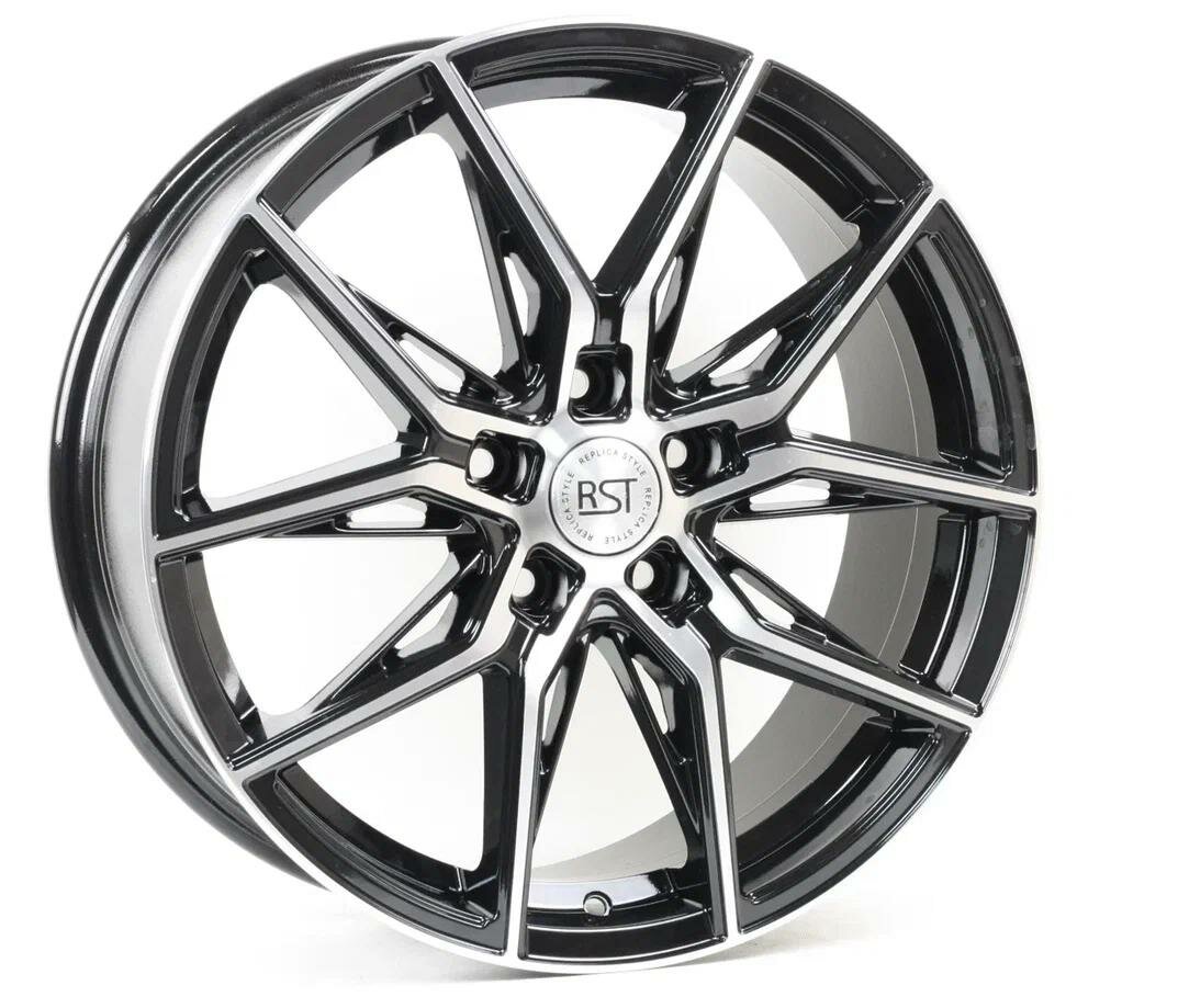 Диск автомобильный литой RST R218 18x7.5 5x112 et50 dia66.6 Чёрный с полированной лицевой частью