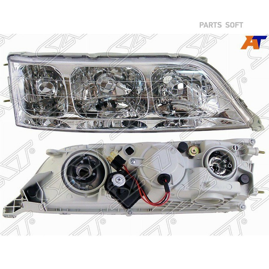 Фара Toyota Mark II (X100) 98-00 (Справа/ Ксенон/Галоген/ С электрокорректором) от официального дистрибьютора, SAT, артикул ST22271R