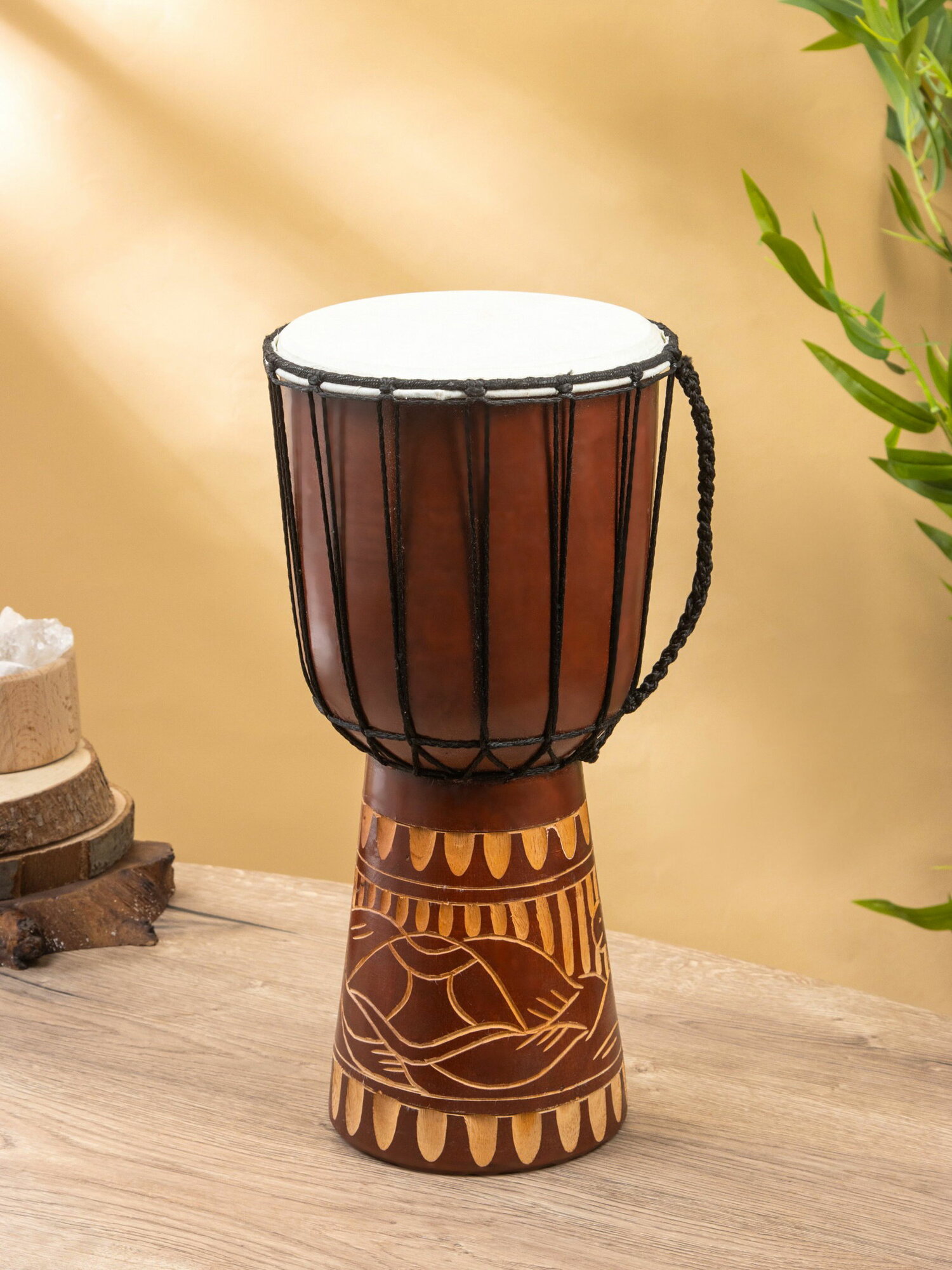 Сувенирный музыкальный инструмент "Барабан Джембе", 40x18x18 см