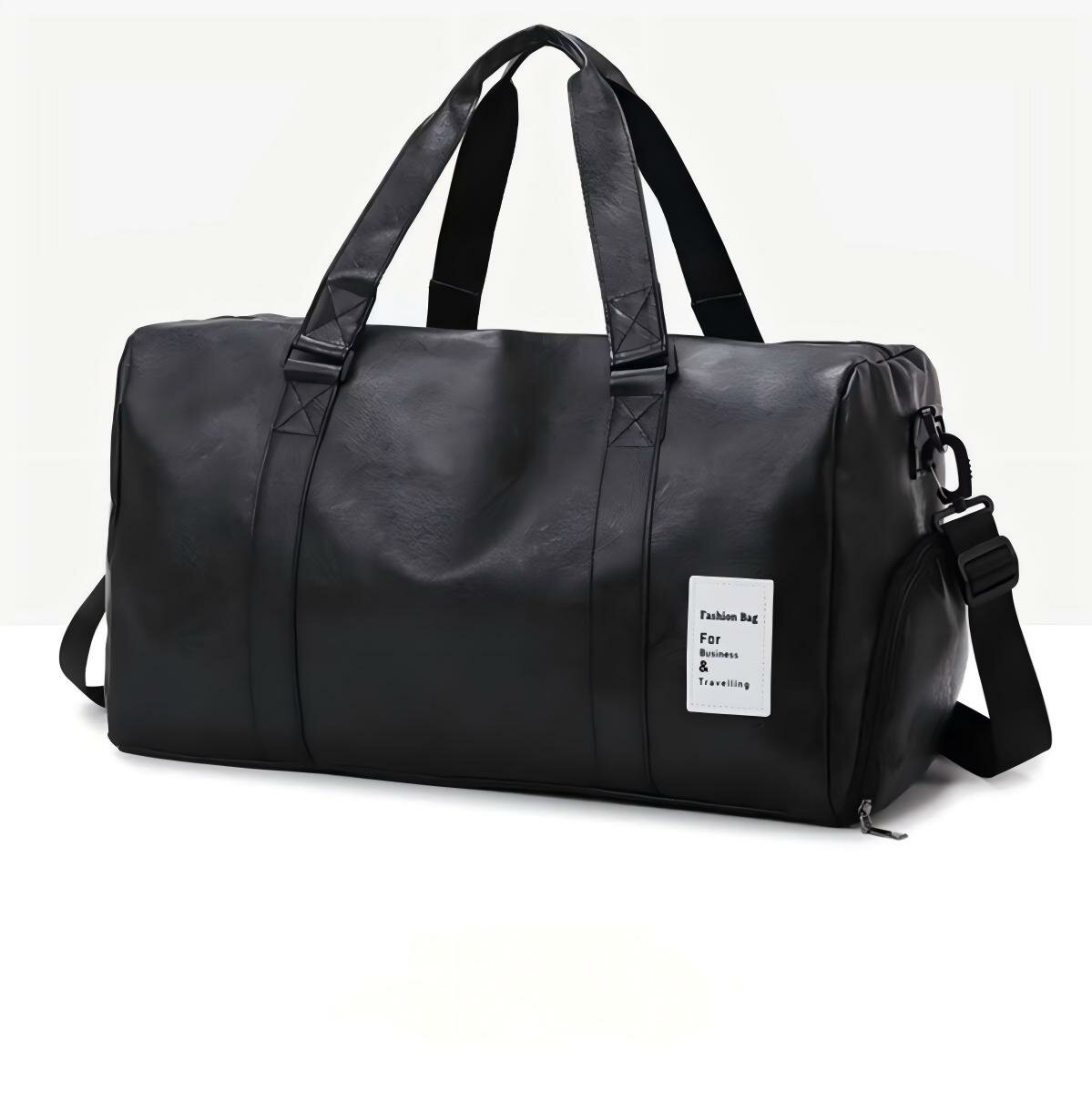 Дорожная сумка "New York Times Bestseller", 50x28x25 см, водонепроницаемая, чёрная