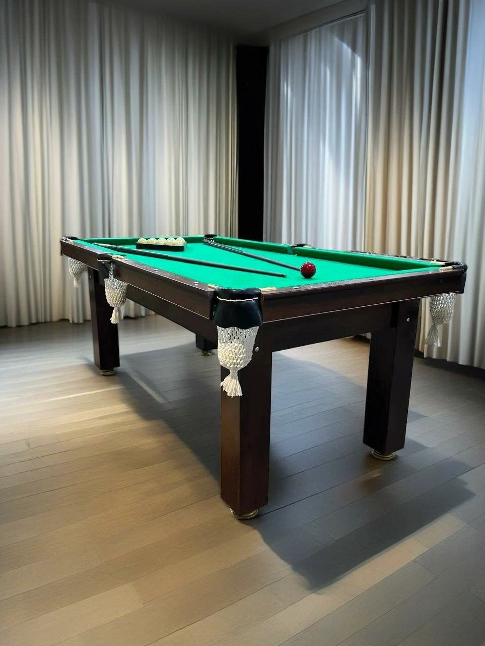 Бильярдный стол Бигль "Лидер", ЛДСП, 6 футов, для русского и американского бильярда