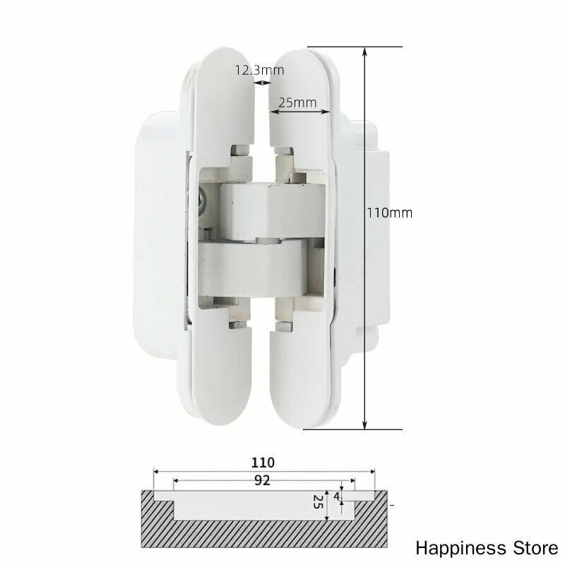 Петля скрытая универсальная Krona Koblenz Крона Kombi Hybrid Kubica k1019
