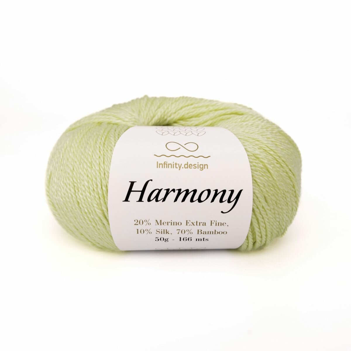 Пряжа для вязания Infinity Design Harmony (9233 Light Green Yellow) 1 моток 50 г/166 м