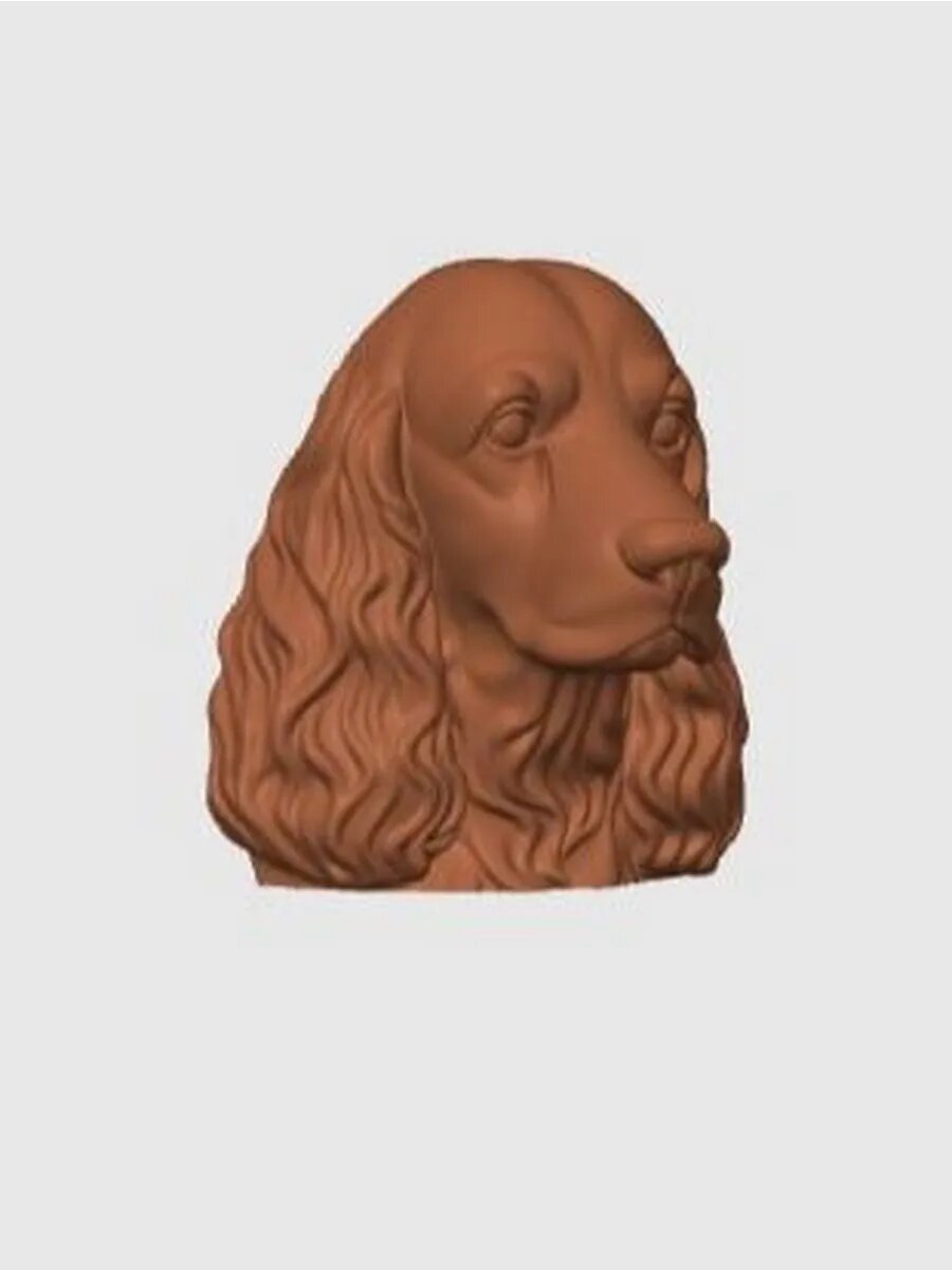 Статуэтка собаки-Кокер-спаниель (10см, корич. матал.)