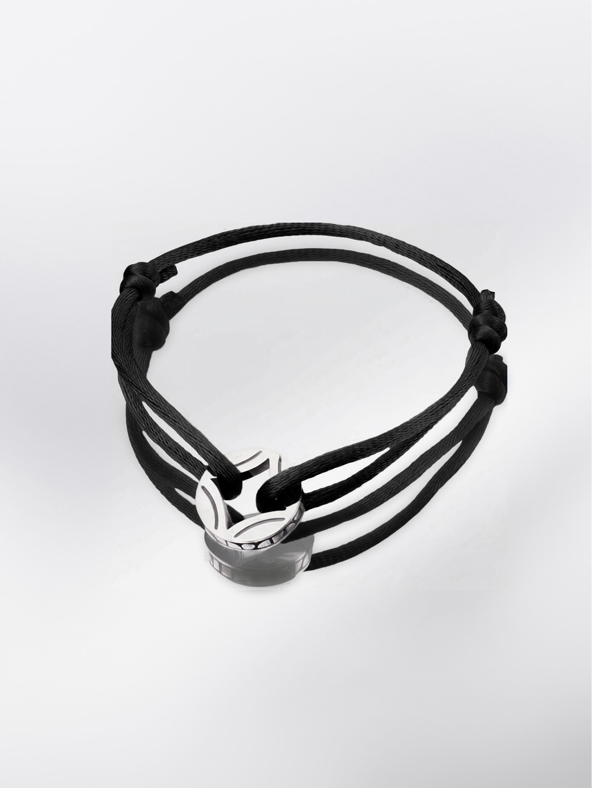 Браслет-нить, серебро, 925 проба, родирование