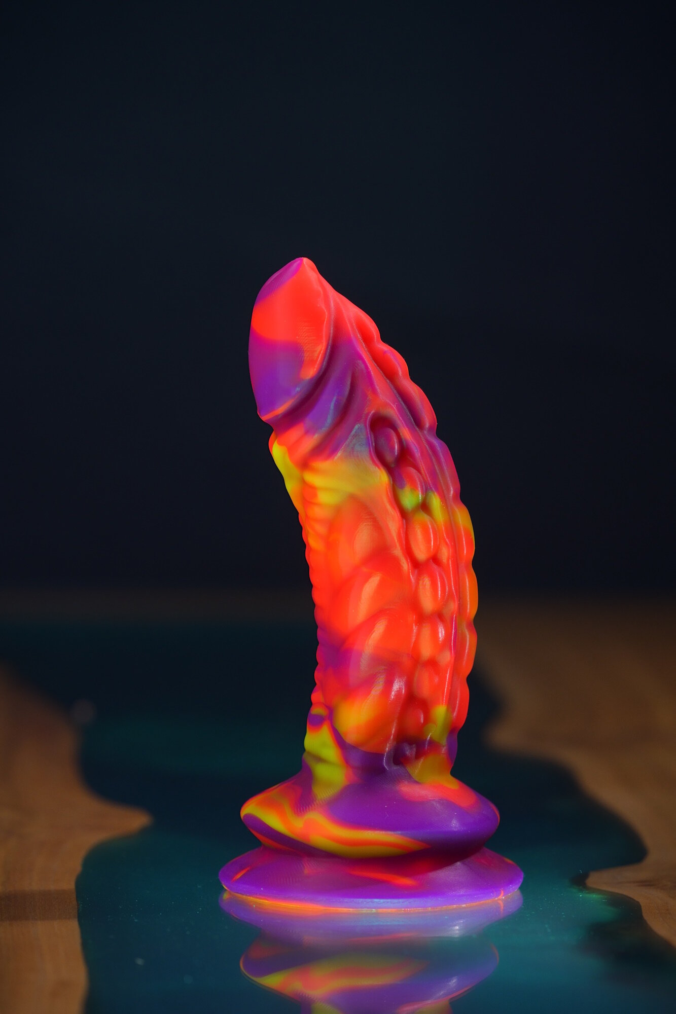 Фантазийный фаллоимитатор Mr. G-spot, разноцветный - 18 см