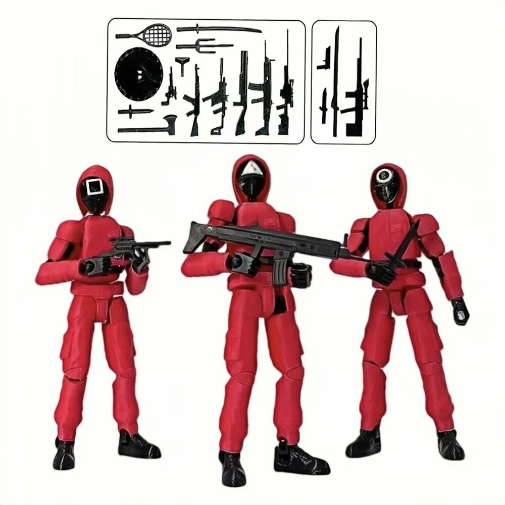 Костюм солдата из корейского фильма "Игра в кальмара" игрушка (1 комплект)