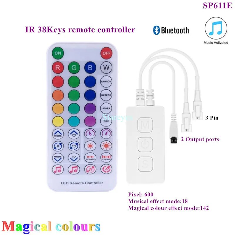 RGB контроллер Stareyes SP105E SP106E SP107E SP108E SP110E SP601E SP602E SP608E SP611E 2 Output port