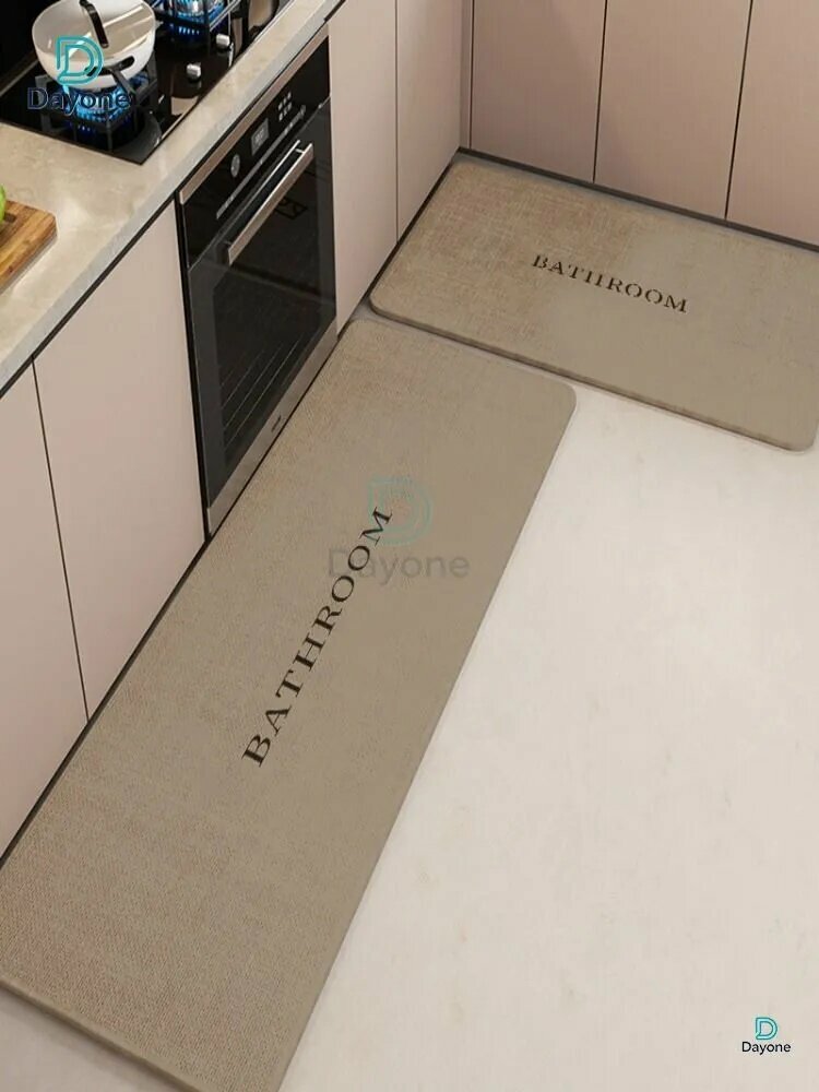 Ковер дорожка 45x180 смКухонный коврик из тканого льна, нескользящий и легко моющийся.