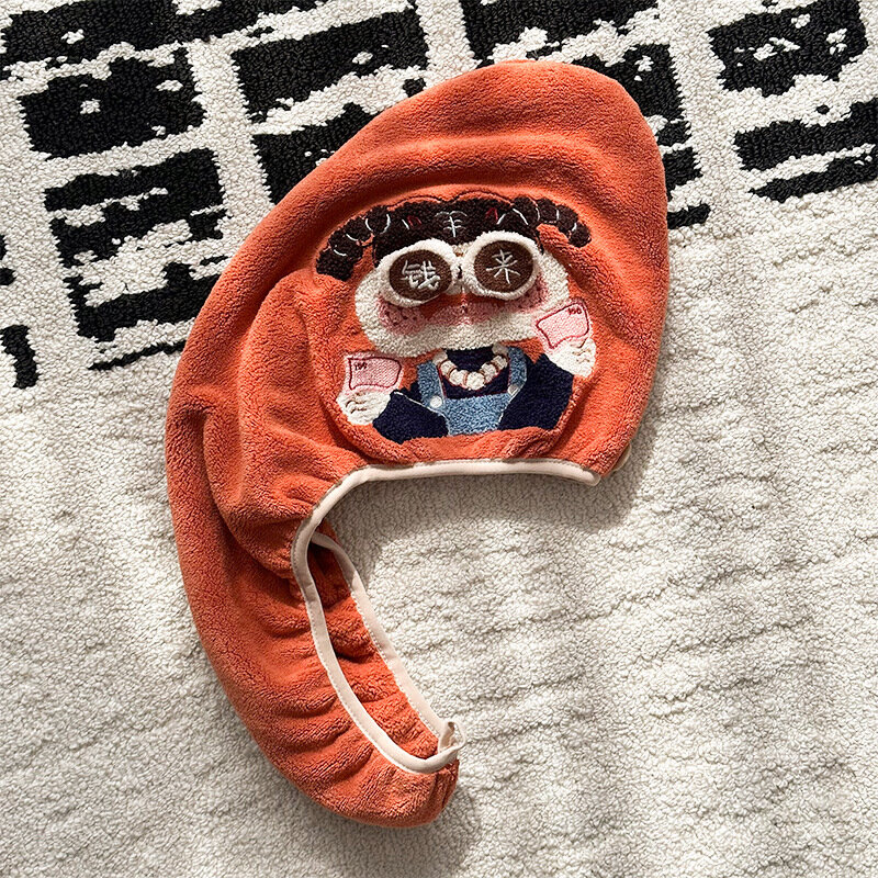 Богатая леди 3D бархатное быстро сохнущее полотенце для волос, коралловое флисовое полотенце, впитывающее для умывания, домашнее использование, для взрослых, не линяет, мягкое и милое