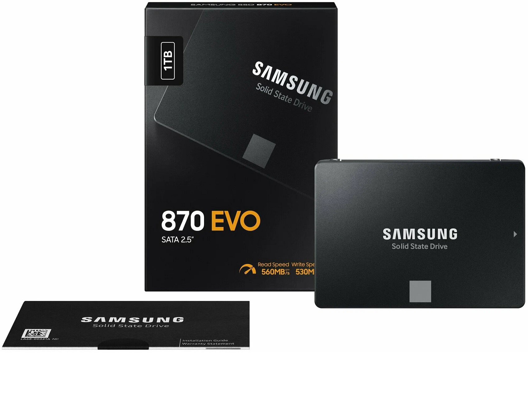 Твердотельный накопитель SSD Samsung 870 EVO 1 ТБ 2.5 SATA (MZ-77E1T0BW)