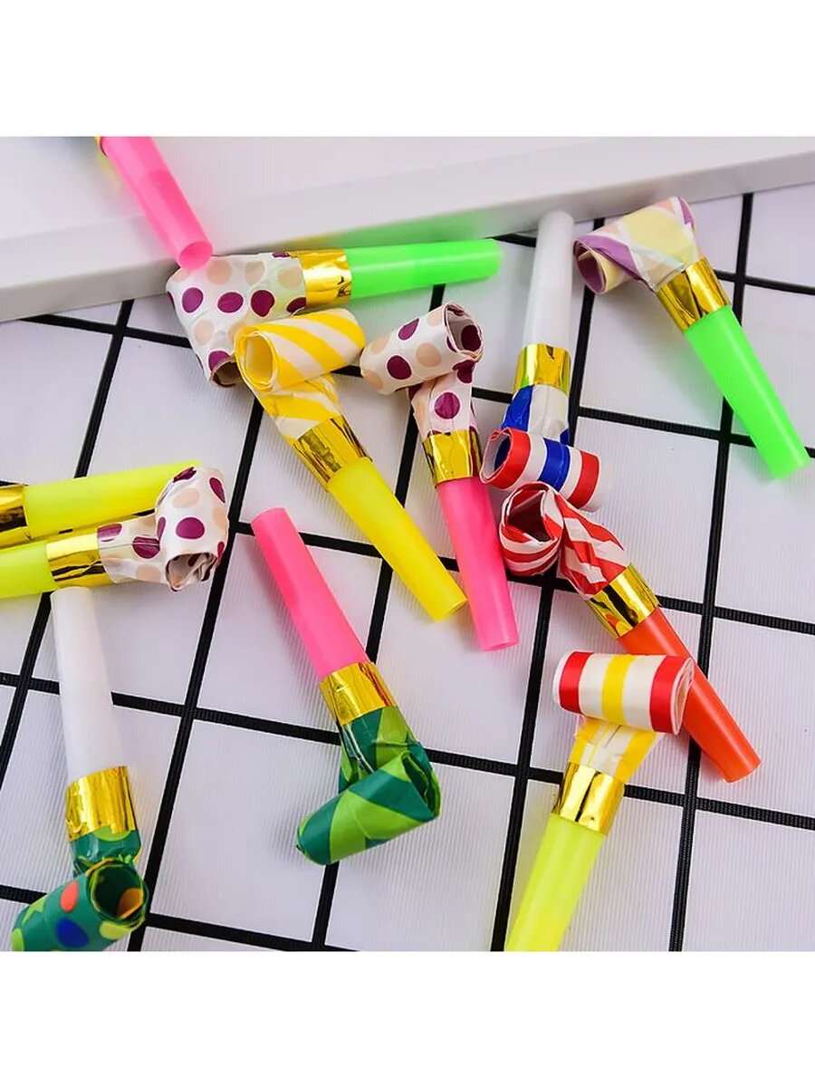 Дудки-язычки для праздника-1 шт, случайный дракон