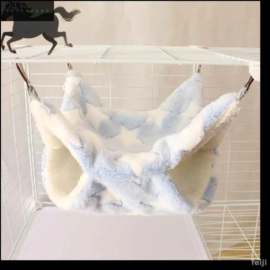 Эксклюзивный двухуровневый подвесной домик 20х20 см для хорьков и крыс, а также других грызунов