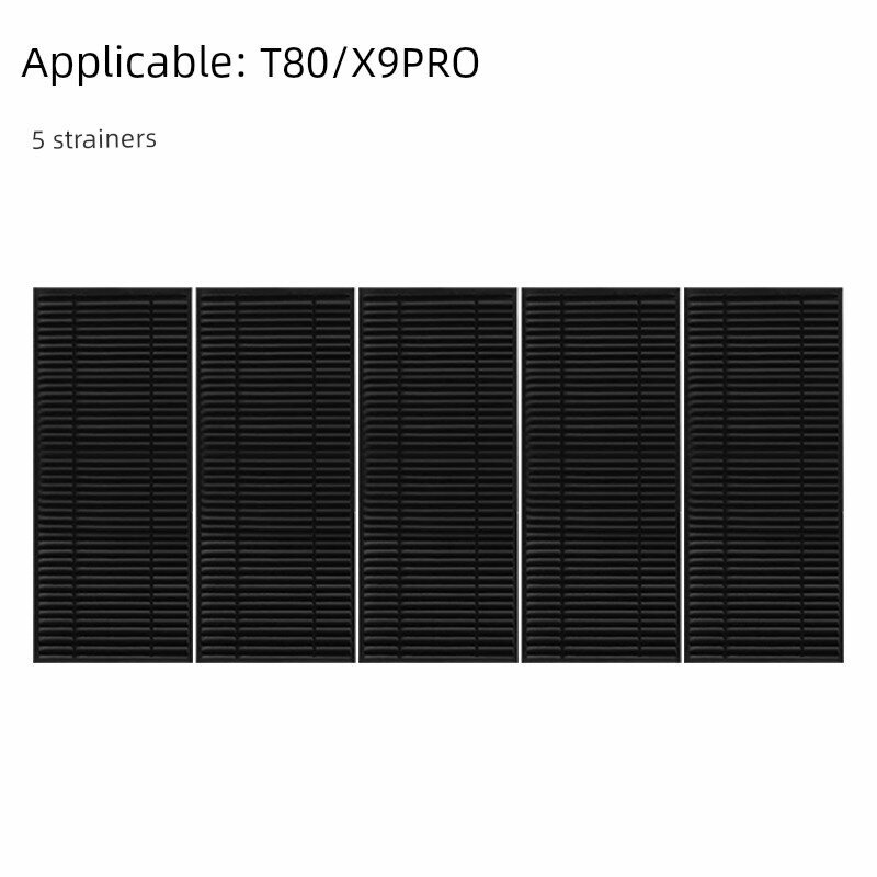Аксессуары для подметальных роботов Ecovacs X1SPRO/T10/T20/T30/X2/X5/T50, фильтрующий элемент Hypa 5 комплектов