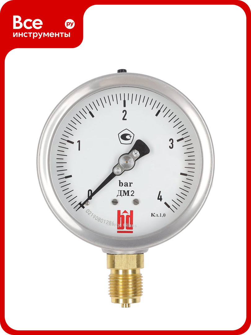 Манометр ДМ 2 063 Р радиальное соединение резьба G1/4 защита IP65 высокий класс точности и надежности