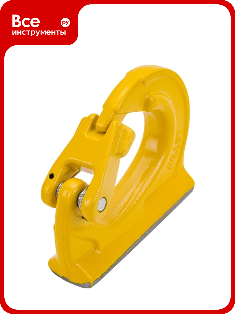 Крюк с приварной площадкой 10 т траст 4687203985134, приварочный тип, стальная конструкция, антикоррозионное покрытие