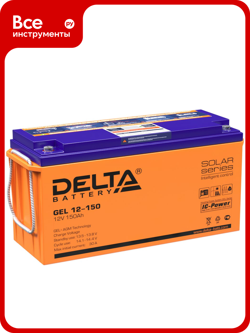 Батарея аккумуляторная Delta GEL 12-150