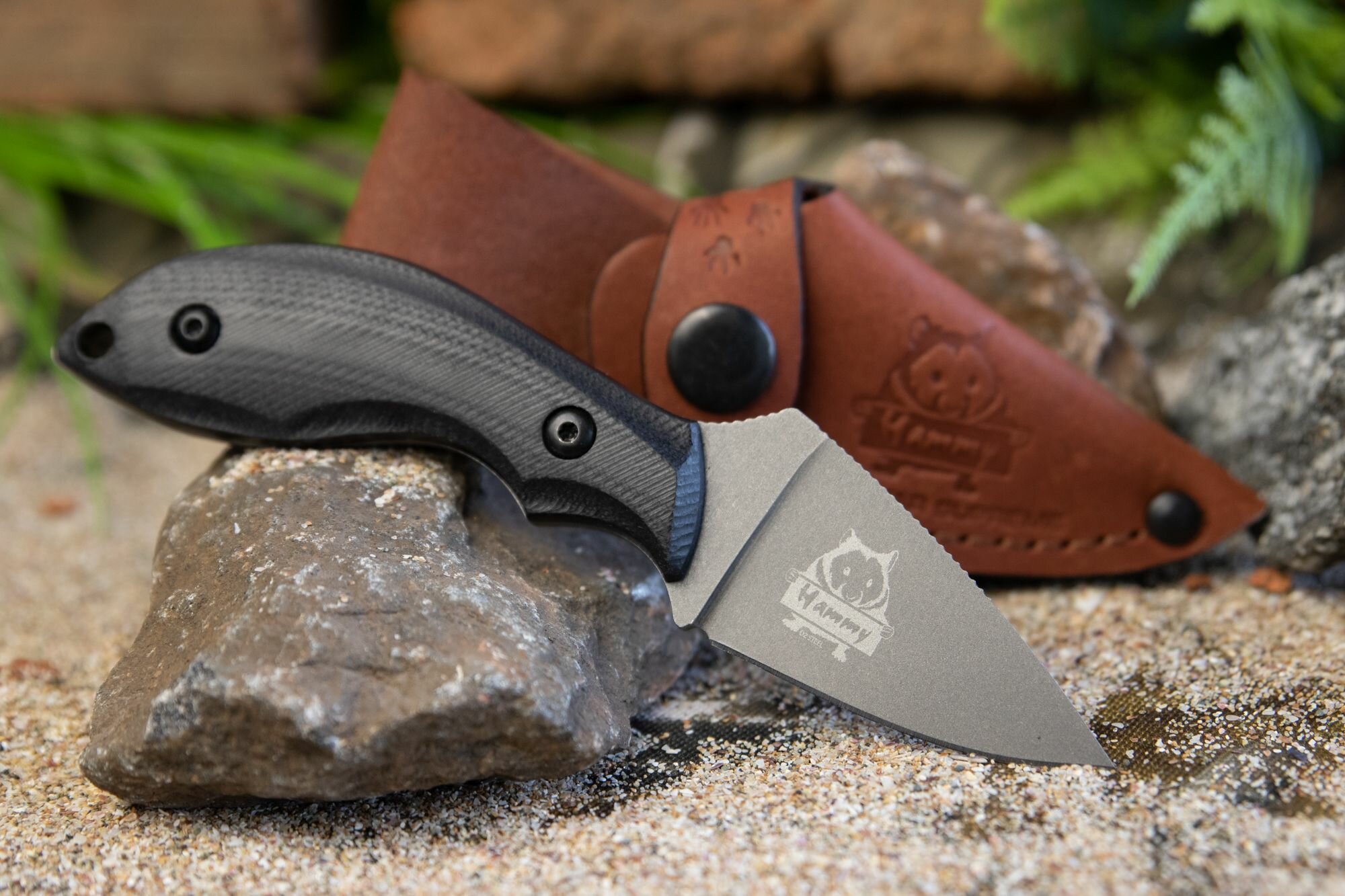 Туристический Нож от Kizlyar Supreme Hammy D2 TacWash Black G10