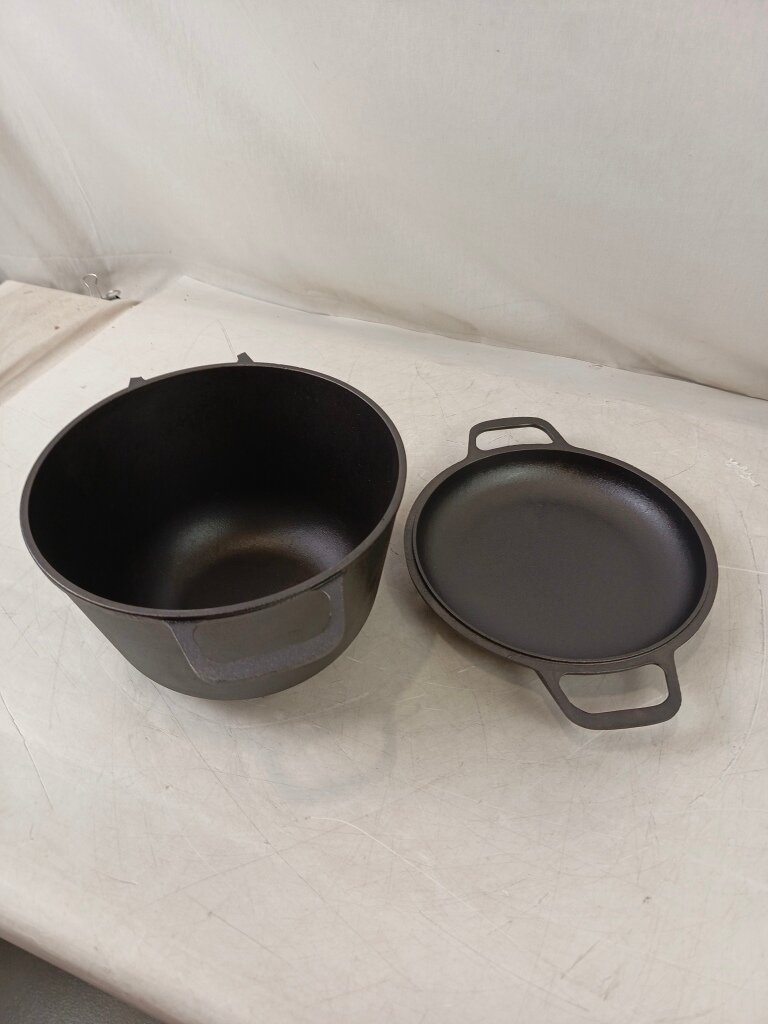 Казан гардарика 1304-4 чугун 4,0л с крышкой-сковородой 22см (1458193)