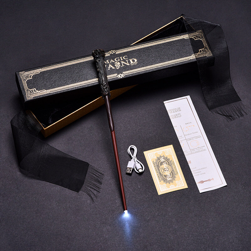 Волшебная палочка Гарри Поттера с подсветкой, перезаряжаемая, волшебная палочка Гермионы с подсветкой, перезаряжаемая премиальная волшебная палочка TPC